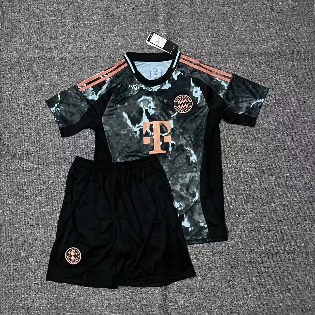 Bayern Munich Football Kit Black and Grey Marble-Real Madrid-jerseys ...