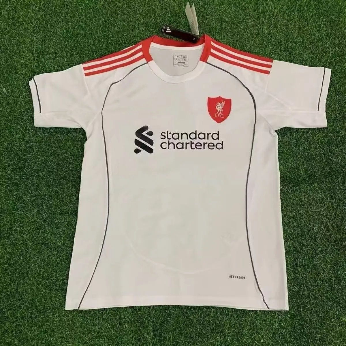 Liverpool FC Home Shirt White-Mediolanum-jerseys-cnfanssheet